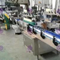 China 3000BPH Cold Glue Bottle Labeller Machine Fully Automatic Round Straight Horizontal for sale