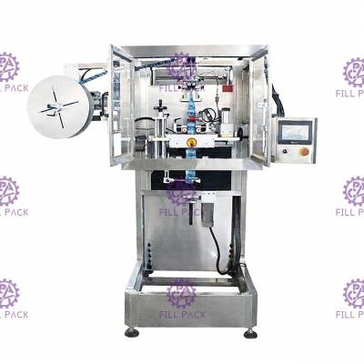 China Panasonic AC Motor Neck Sleeve Labeler - 50-80 Bottles/Min Capacity for 5L-20L Water Barrels for sale