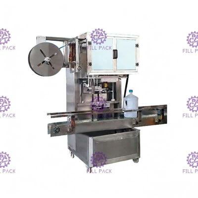 China Electric One Head Cap Sleeve Labeler for 3-5 Gallon PET Bottles | 50-80 BPM Capacity | 800×860×1600mm for sale