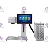 China 20W Desktop Laser Printing Machine for Date and Batch Code Marking on Cartons and Wine Bottles for sale