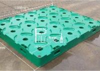 China HDPE 5-Gallon Bottle Pallet 1360x1095mm with 1.3T Static Load and 0.5T Dynamic Capacity for Water Plants for sale