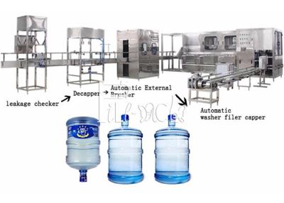 China QGF-1500 Monoblock Gallon Bottling Machine with 1500BPH Capacity for 3-5 Gallon Water Containers for sale