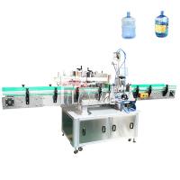 China Automatic Gallon Barrel Adhesive Labeling Equipment for 3-5 Gallon Pure Water Bottles with 18.9-20L Capacity for sale
