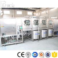 China Bucket / Barrel / Gallon 1500bph Auto Water Filling Machine PLC for sale