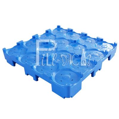China 5 Gallon 18.9L Water Bottle Plastic Pallet - 1080×1080×180mm Size, 14.25KG Weight for Secure Storage for sale