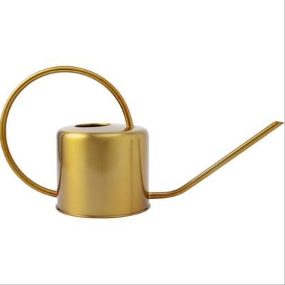China Brass Stainless Steel metal Watering Can 1.2L, Long Spout,Modern Style for sale