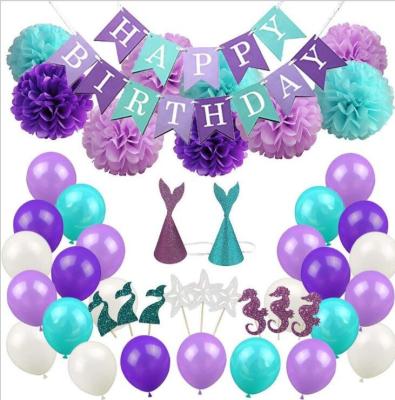 China Mermaid Party Supplies Party Decorations for Girls Birthday party Baby Shower Bridal shower Decorations for sale