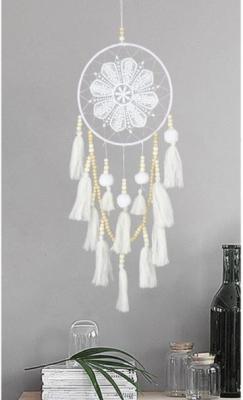 China White Feather Wedding Hanging Decoration Dream Catcher for sale