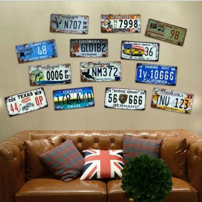 China Retro Style Tinplate Wall Decor /Coffee Shop /Home Decor for sale