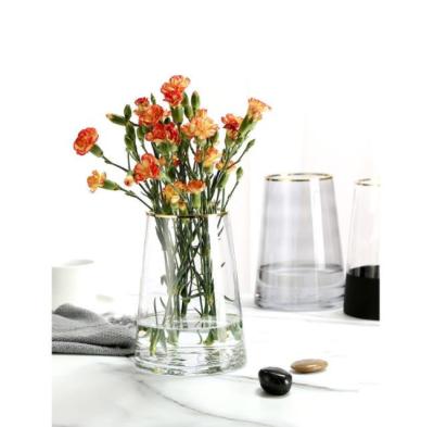 China T-Type Europe Style Glass Vase for sale