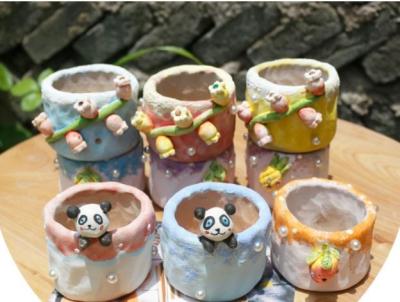 China Succulent Plant Mini Ceramic Pot for Home and Garden Decoration for sale