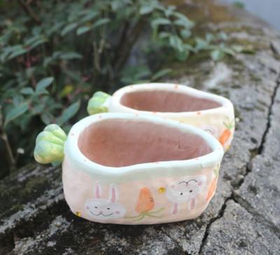 China Succulents Plant Ceramic Plant Flower Pot for Garden or Home Decoration for sale