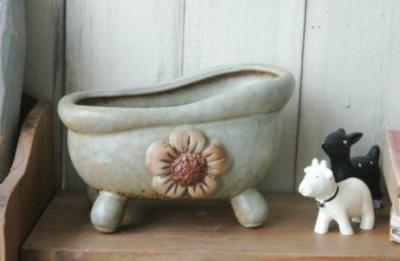 China Succulent Creative Sun Flower Bathtub Plant Flowerpots for sale