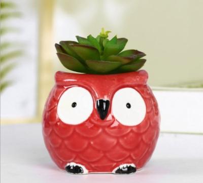 China Succulents Plant Ceramic Animal Flower Pot for Garden or Home Decoration for sale