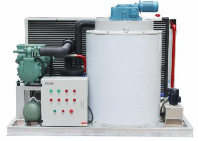 China R22 / R404A / R507 Refrigerant Industrial Flake Ice Machine With Compressor for sale