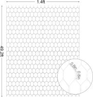 China 1mx50m Galvanized Hot Dipped Hexagonal Wire Mesh 0.3mm Gauge for sale