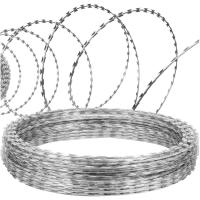 China 900mm Razor Sharp Barbed Wire Galvanized Metal Coil Thermal Bto-22 for sale
