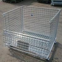 China Collapsible Warehouse 250kg Wire Mesh Container Rack Heavy Duty for sale