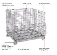 China 6.5mm Wire Pallet Cages Heavy Duty Industrial Warehouse Storage Durable for sale