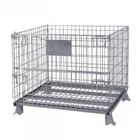 China Heavy Duty 6.0mm Collapsible Wire Mesh Containers Galvanized Steel for sale