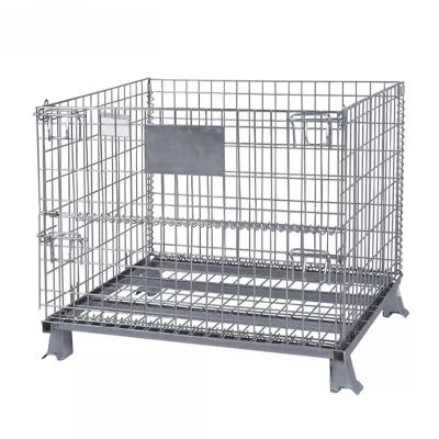 China Heavy Duty 6.0mm Collapsible Wire Mesh Containers Galvanized Steel for sale