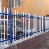 China 1.8m X 2.4m Metal Palisade Fencing Hot Dipped Powder Coated Steel Security for sale
