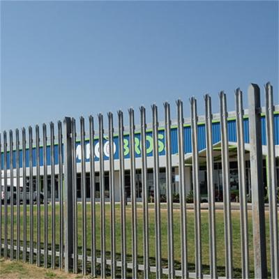 China European Style Steel 0.5m High Galvanized Palisade Fencing For Road And Railway for sale