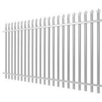 China European Style Steel 0.5m High Galvanized Palisade Fencing For Road And Railway for sale