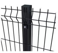 China Anti Climb Curved 3d Wire Mesh Fence Green Pvc Coated for sale