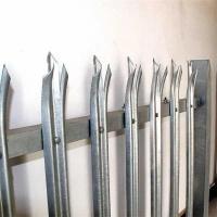 China Square Post White Galvanised Steel Palisade Fencing For Garden And Gates for sale