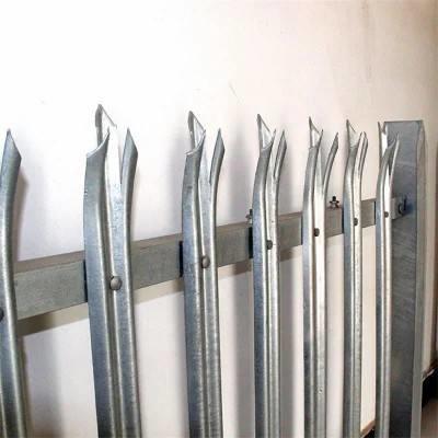 China Square Post White Galvanised Steel Palisade Fencing For Garden And Gates for sale