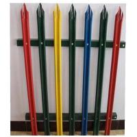 China Square Post White Galvanised Steel Palisade Fencing For Garden And Gates for sale
