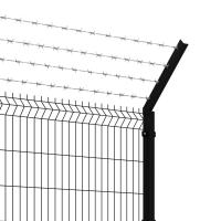 China Bending Welded 3d Curved Fence Pvc Coated Steel Panels For Garden Decoration for sale
