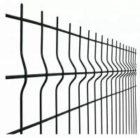 China Square Hole Welded 3d Wire Mesh Fence Peach Type Column Anti Theft Guard Rail for sale