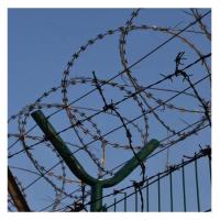 China 4 Mm Razor Blade Wire Fence Powder Coated Corrosion Resistant Anti Climb for sale