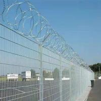 China High 1.8m 30m Roll Airport Security Fencing Europe Green Pvc Coated for sale