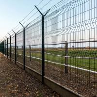 China High 1.8m 30m Roll Airport Security Fencing Europe Green Pvc Coated for sale