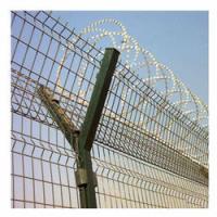 China Y Post 2.5m Height Airport Security Fencing Powder Coated Razor Barbed Wire Anti Climb for sale