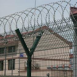 China 5.0mm Wire Mesh Diameter Anti Climb Fence Powder Coated For Military Place for sale