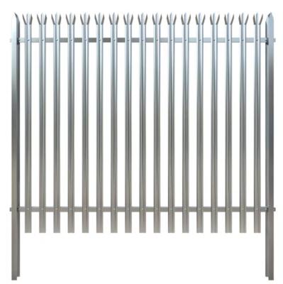 China Highway Rot Proof Metal Palisade Fencing Galvanized Steel 6m Height for sale