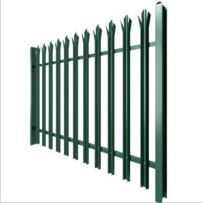 China Hot Dipped Galvanized Europea Metal Palisade Fencing 1.0m Height for sale