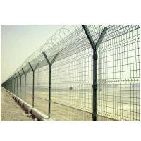 China Diameter 4mm Anti Climb Security Fence Galvanized And Pvc Coated Airport for sale