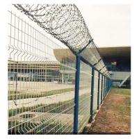 China Diameter 4mm Anti Climb Security Fence Galvanized And Pvc Coated Airport for sale