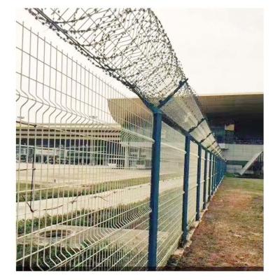 China Diameter 4mm Anti Climb Security Fence Galvanized And Pvc Coated Airport for sale