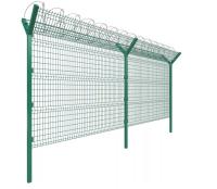 China Diameter 4mm Anti Climb Security Fence Galvanized And Pvc Coated Airport for sale