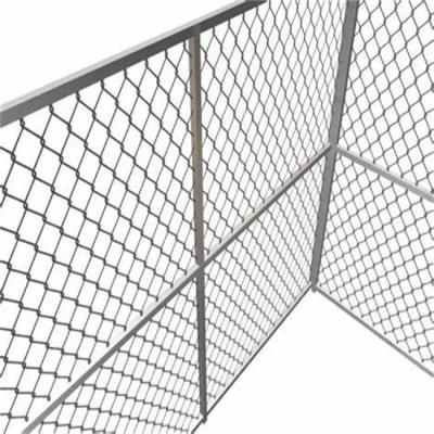 China Pvc Coated / Galvanized 10 Gauge Chain Link Fencing Anti Rust for sale