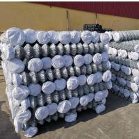 China Black Green Pvc Coated Chain Link Mesh Fencing 14 Gauge Diamond Farm 6ft X 50ft for sale
