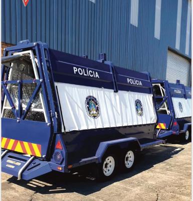 China Hot Dipped Galvanized Razor Mobile Security Barrier Of 3d Razor Wire Mesh Trailer for sale