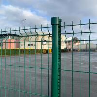 China 2D Or 3D Curvy Welded Mesh Fence For Airports And Sports Fields for sale