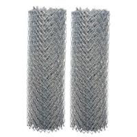 China 10 Ft Chain Link Security Fence Weave Removable With Round Post for sale